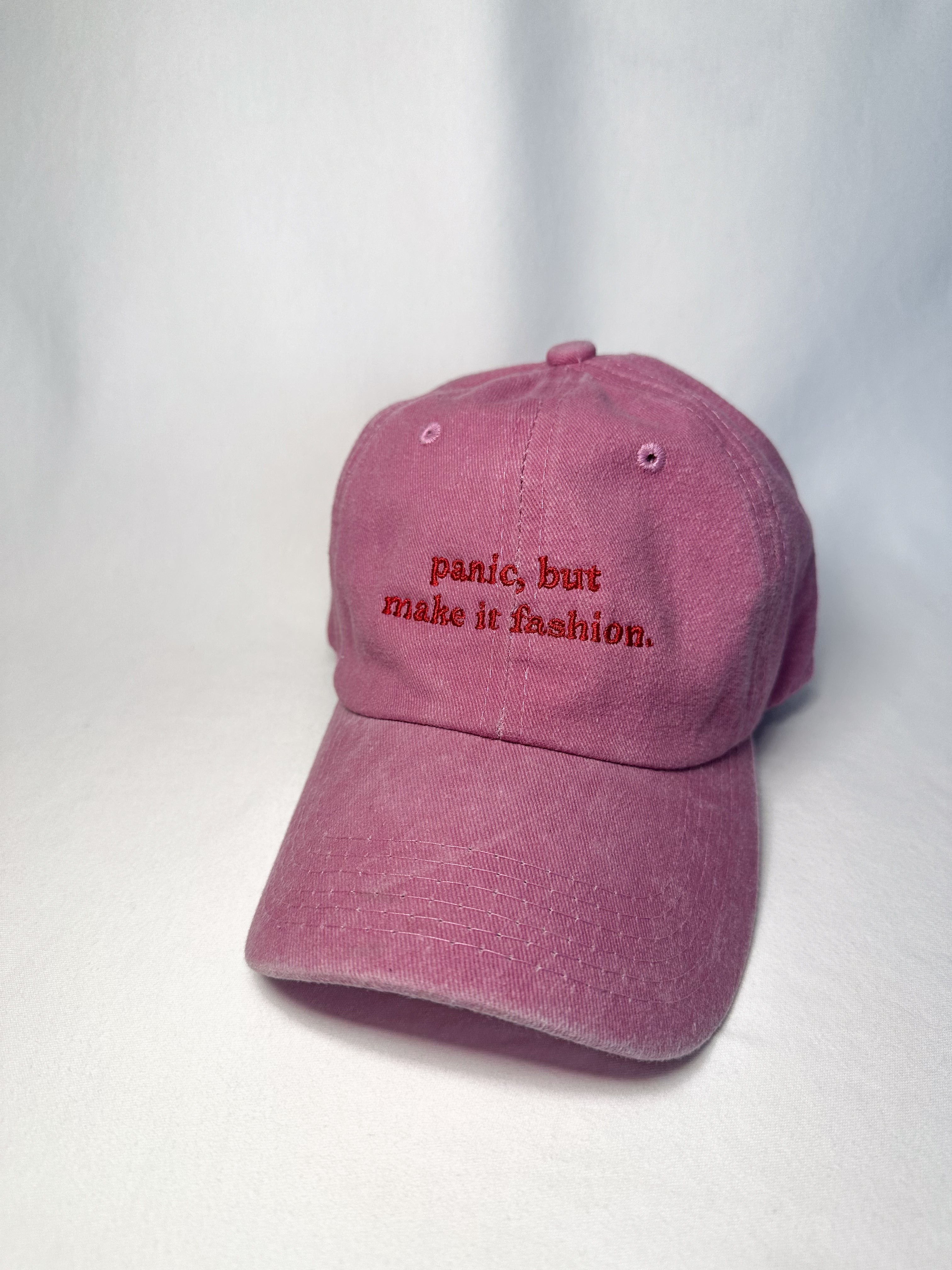 Panic,but make it fashion. Cap – Local Makers